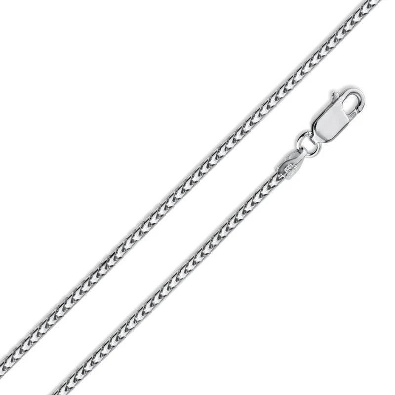 1.8mm Franco Sterling Silver .925 Chain | Choose Size — InnerVision ...
