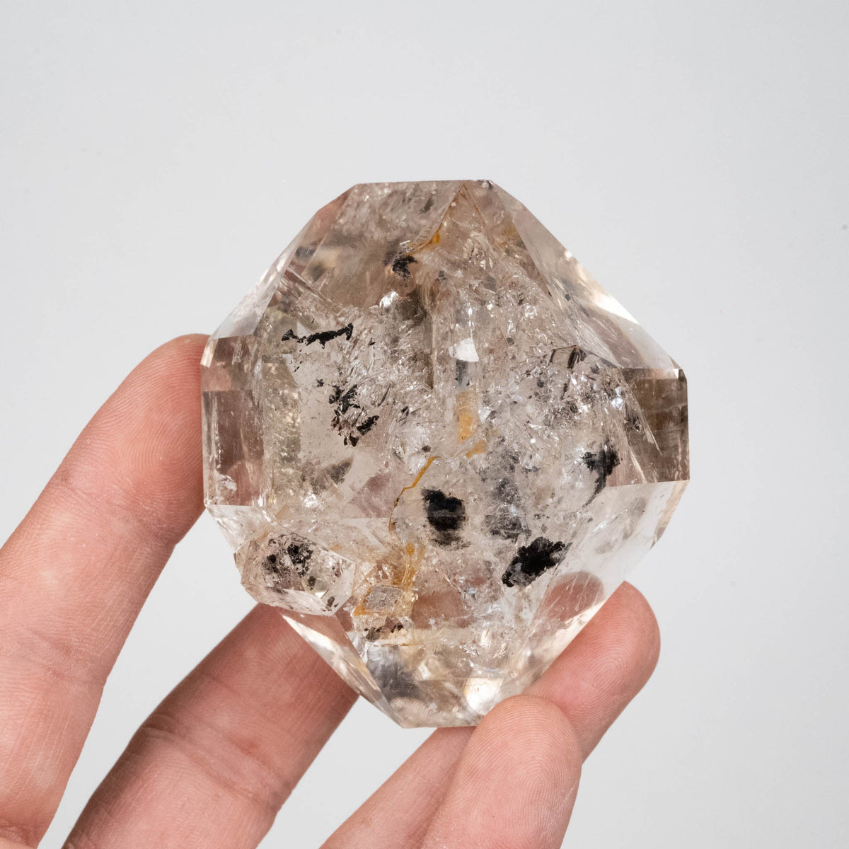 Herkimer Diamond Quartz Crystal 205 g 71x62x37mm — InnerVision Crystals