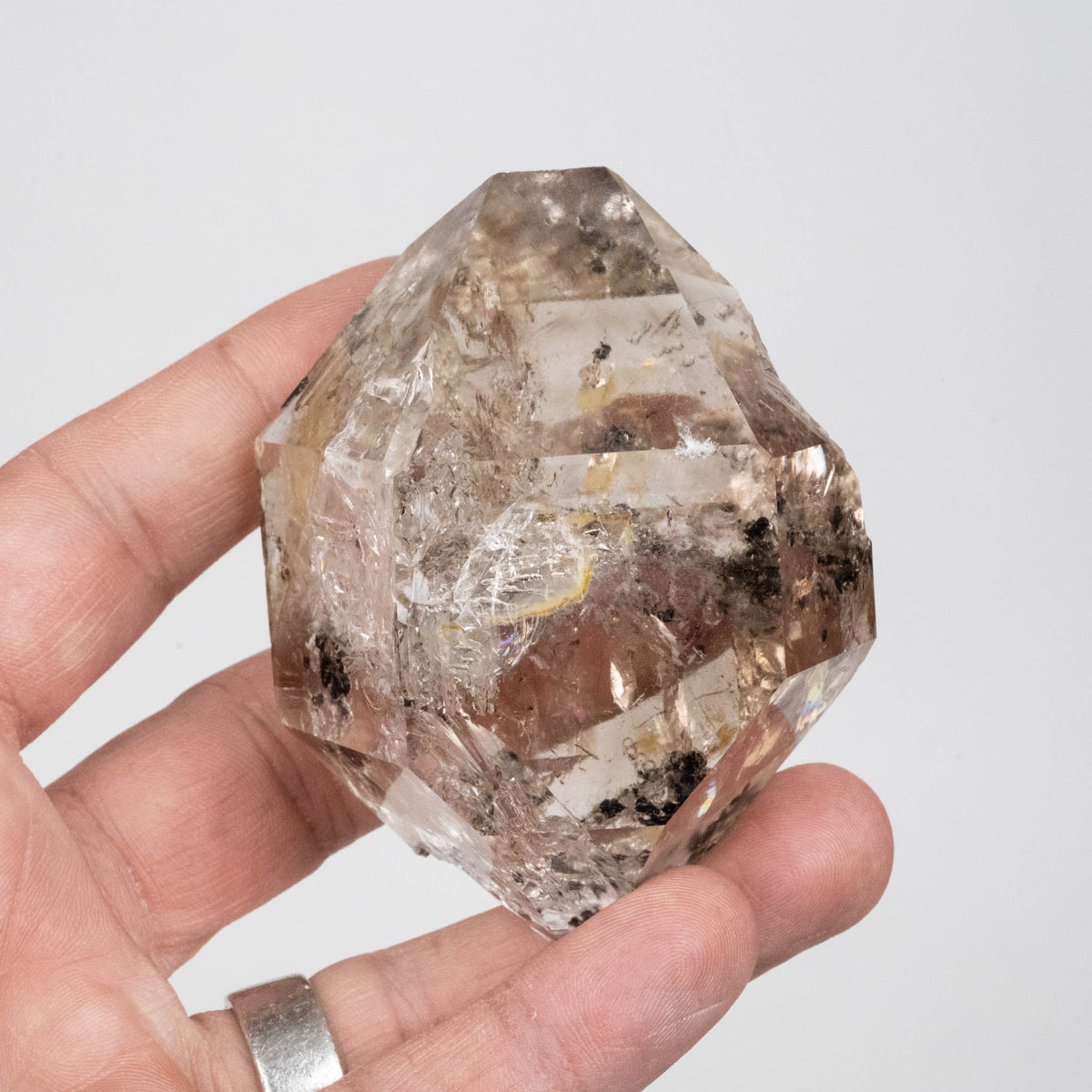 Herkimer Diamond Quartz Crystal 215 g 78x61x36mm — InnerVision Crystals