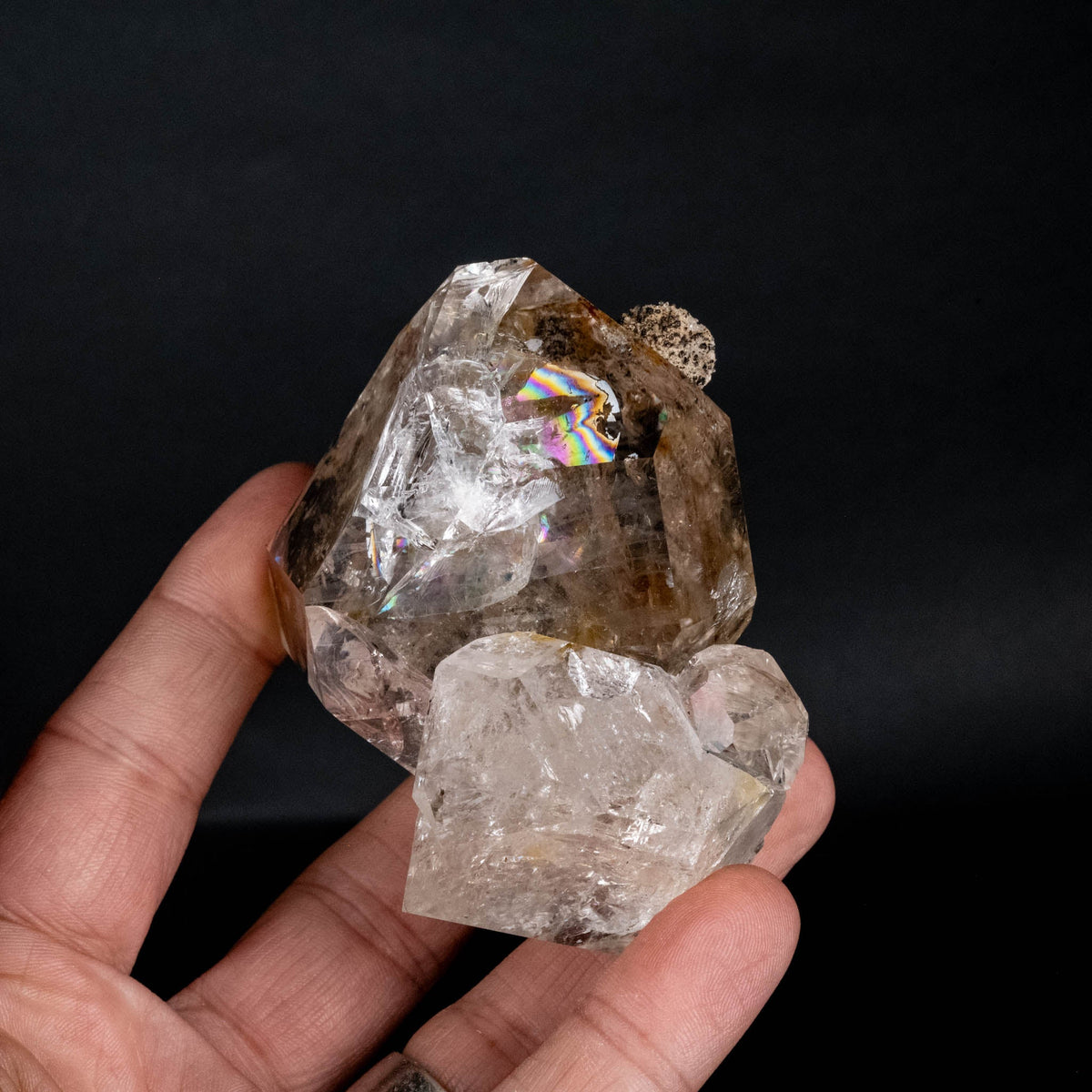 Herkimer Diamond Quartz Crystal 253 g 79x66x39mm — InnerVision Crystals