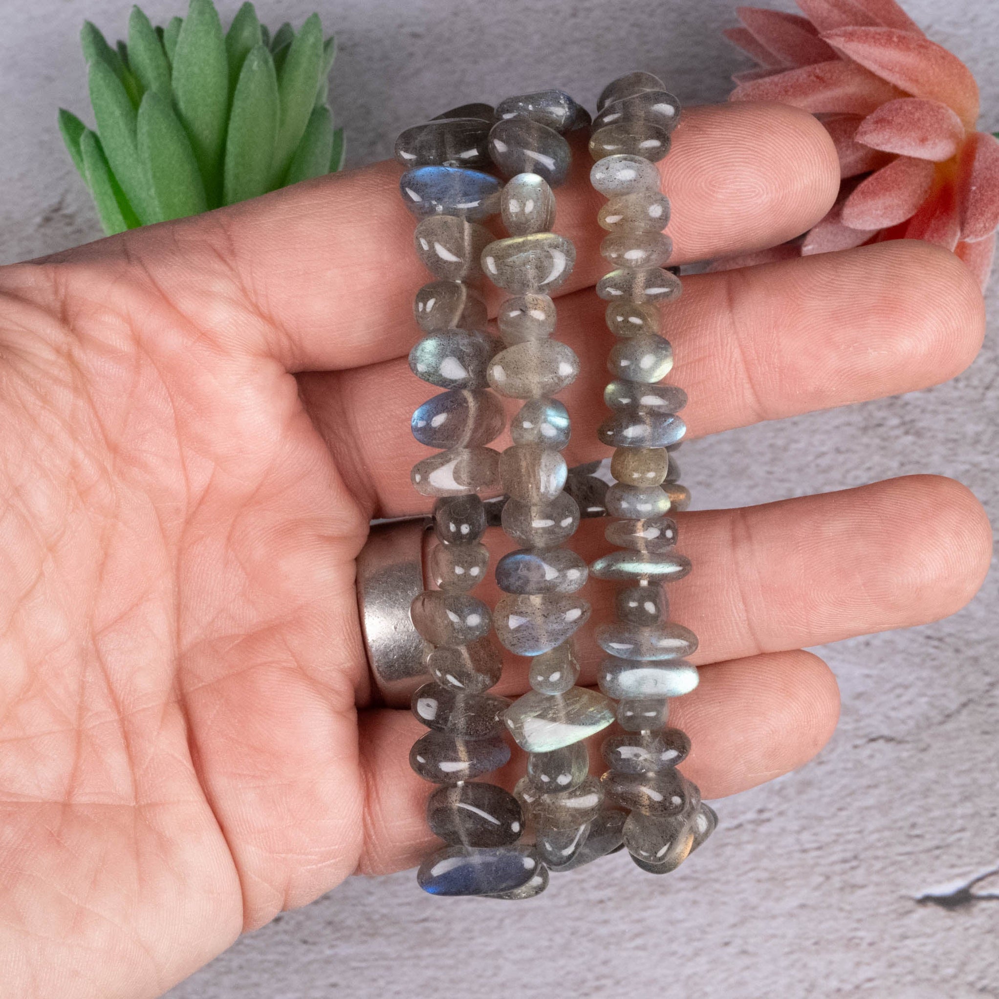 Labradorite Chip Bracelet — InnerVision Crystals