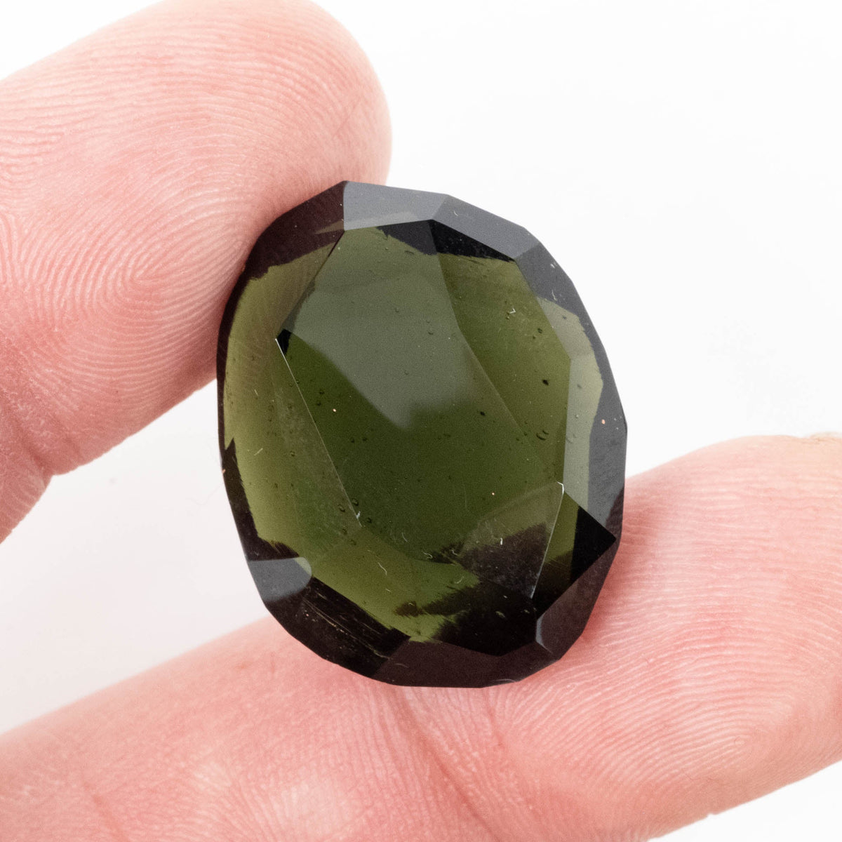 Moldavite Gemstone 36.50 ct 25x20x11mm — InnerVision Crystals