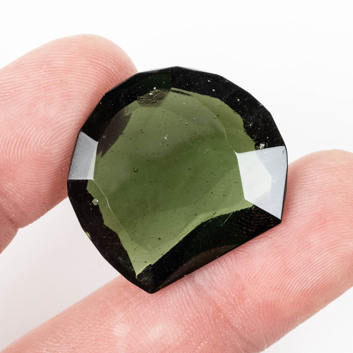 Moldavite Gemstone 46.85 ct 28x25x10mm — InnerVision Crystals