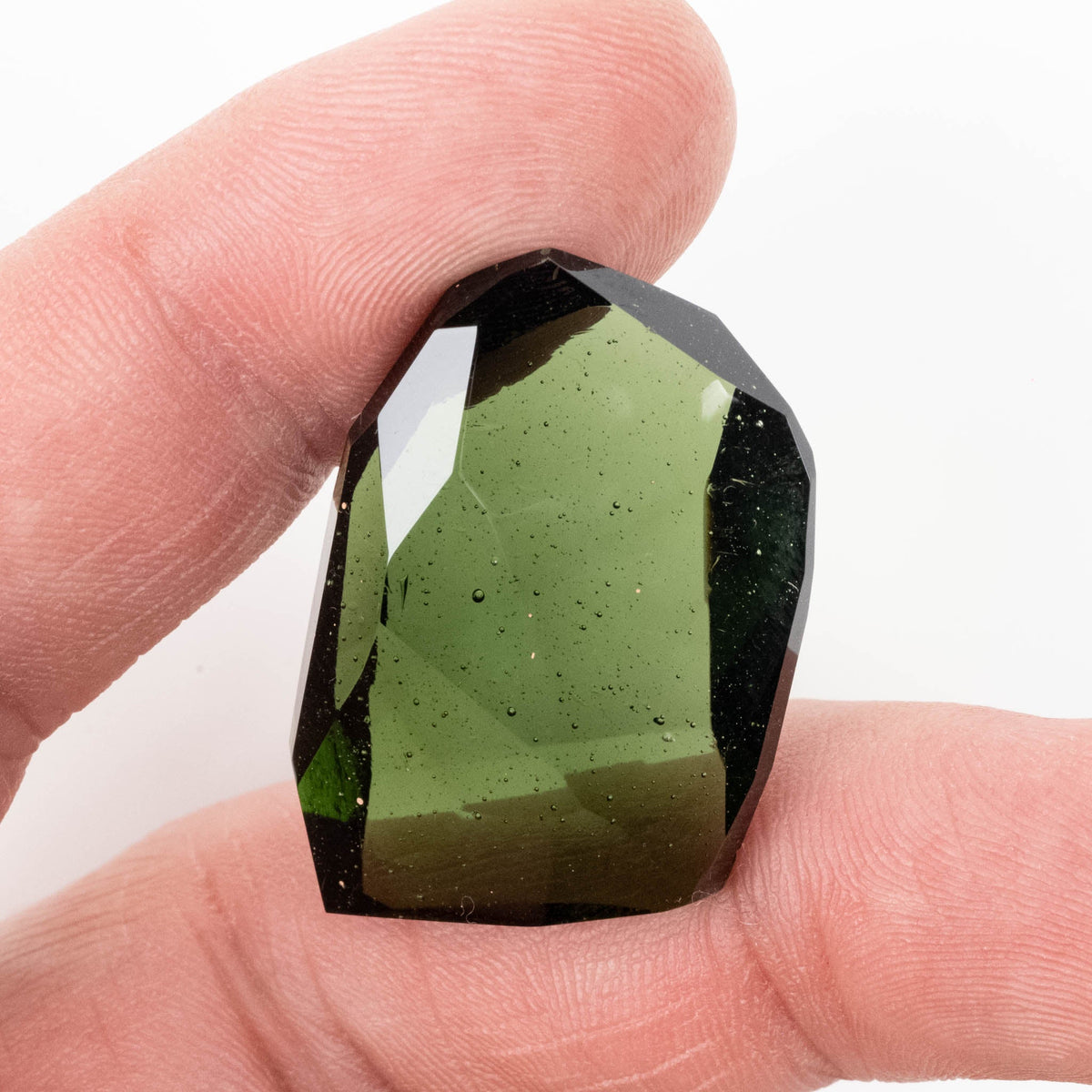Moldavite Gemstone 49.15 ct 33x22x9mm — InnerVision Crystals