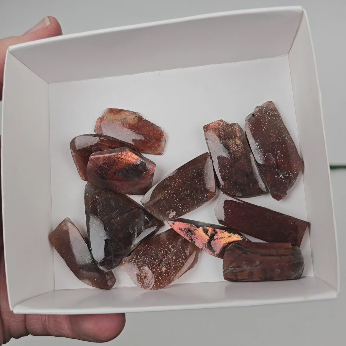 Purple Haze Sunstone Wholesale Lot 50 g 25mm - 36mm — InnerVision Crystals