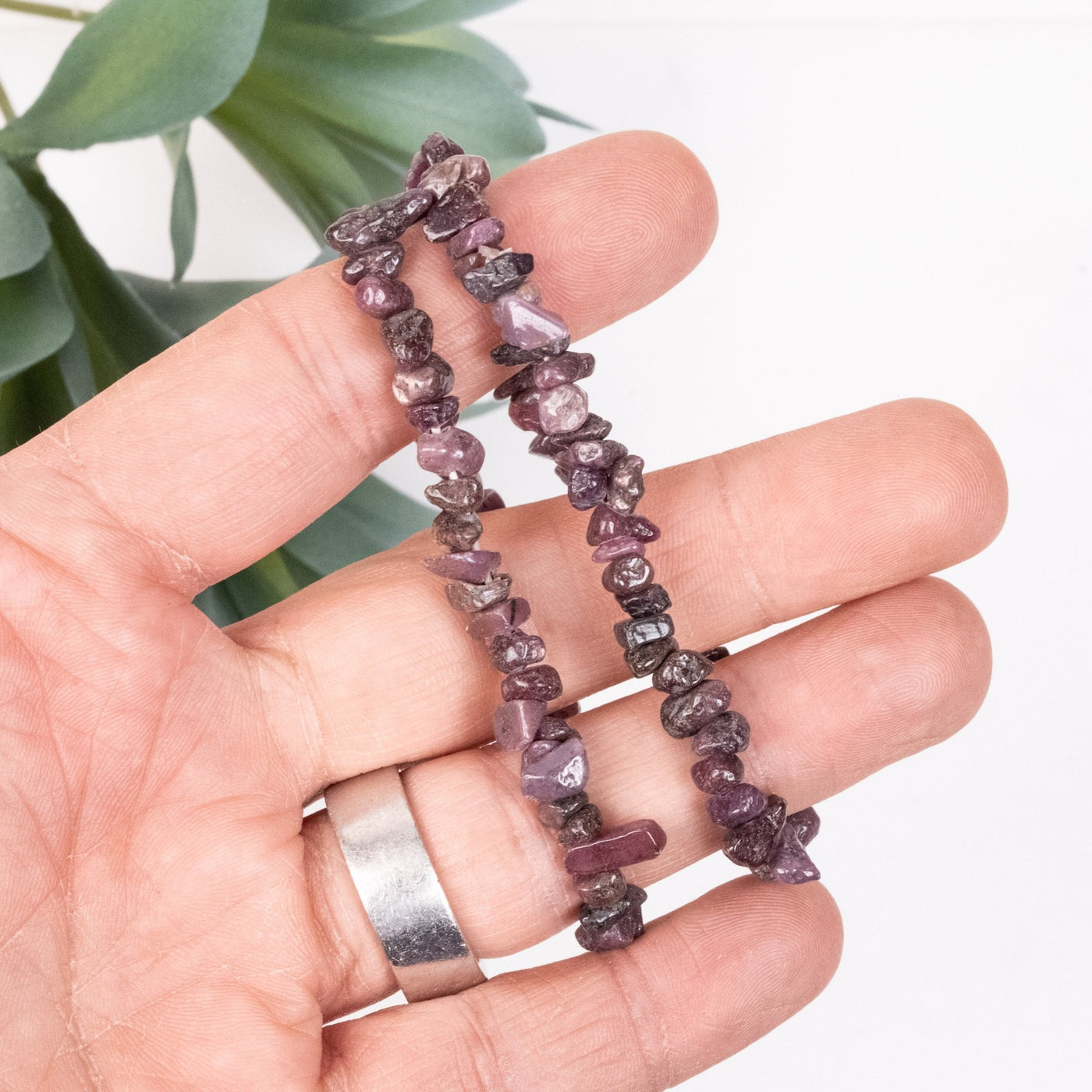 Ruby Chip Bracelet — InnerVision Crystals