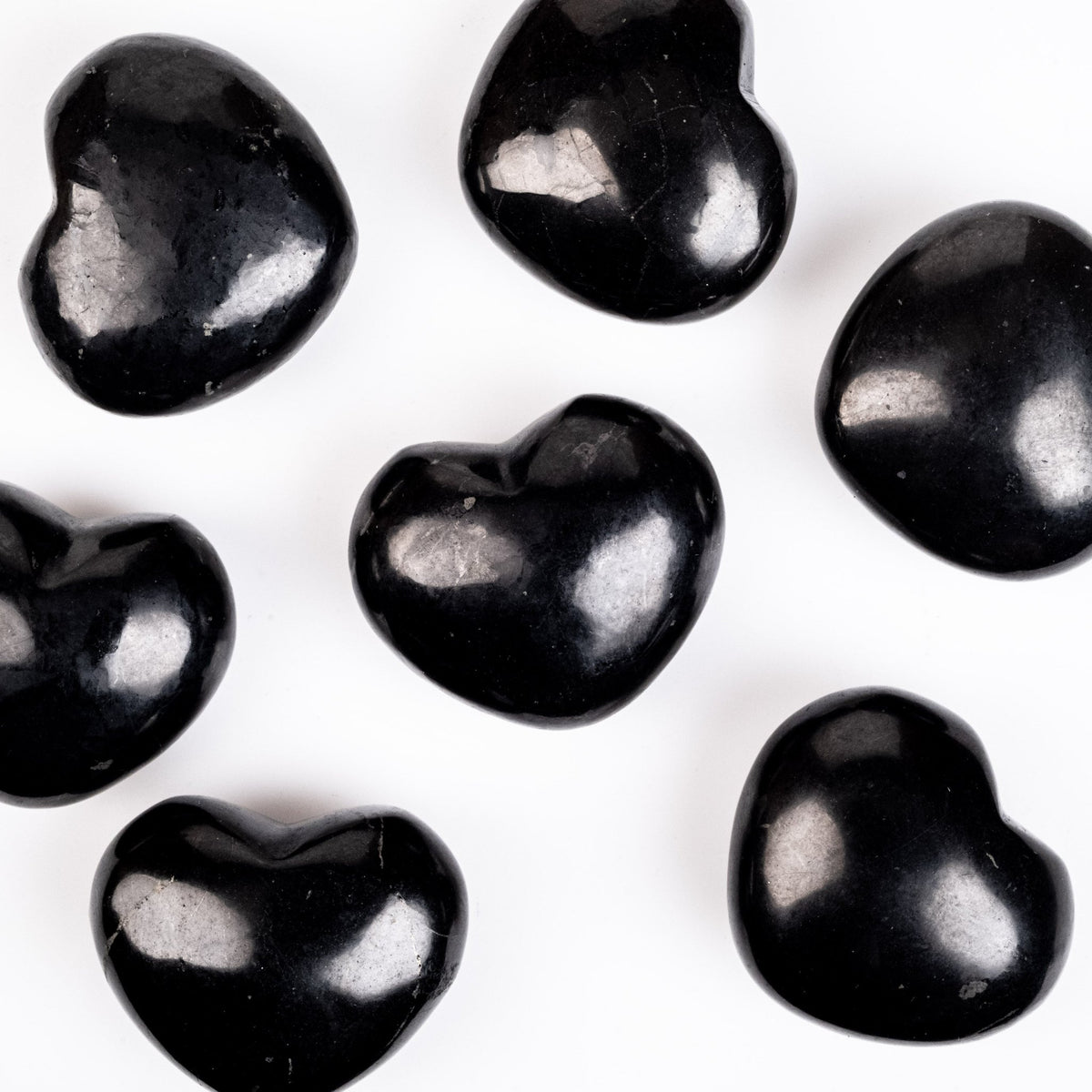 Shungite Heart 35x30mm — InnerVision Crystals